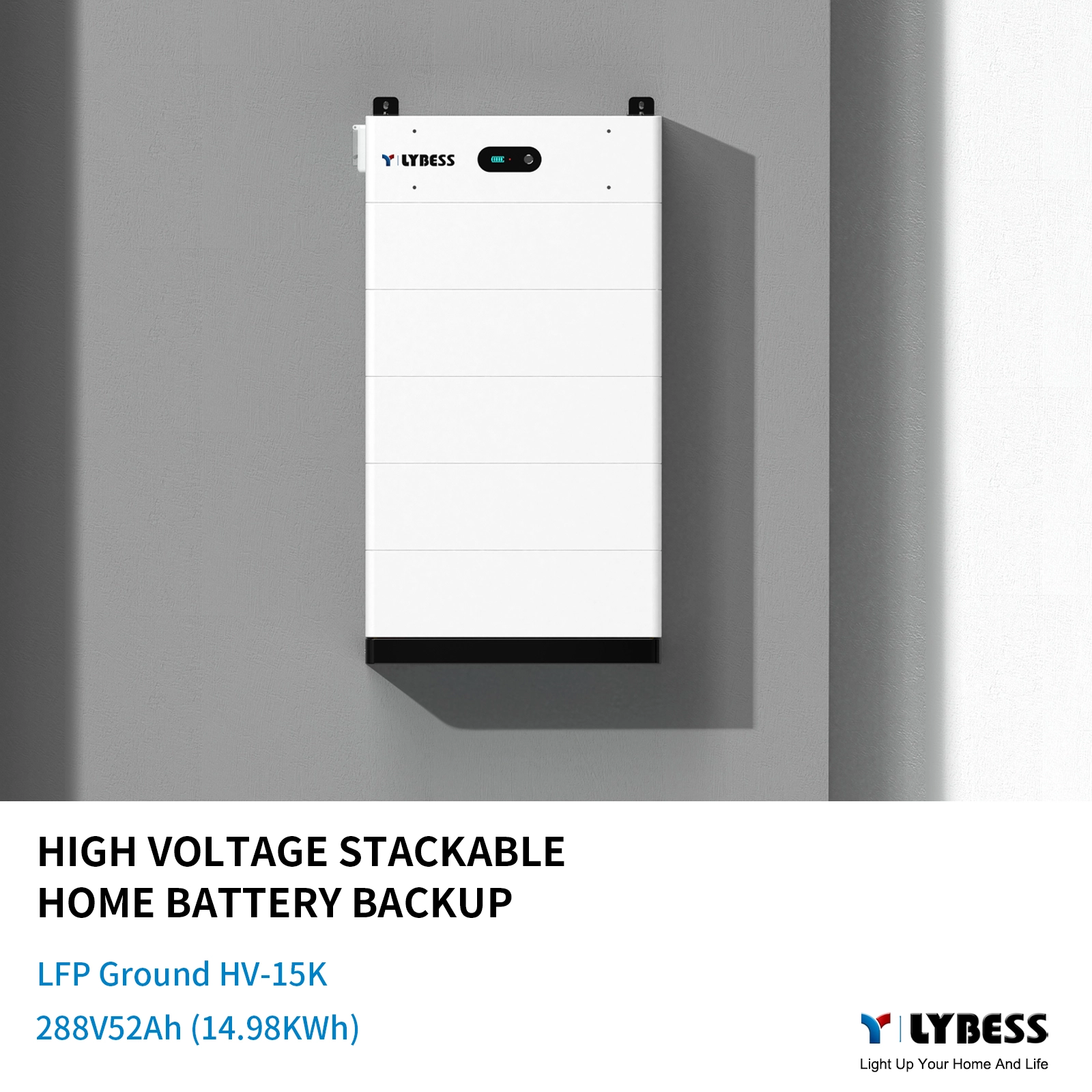192V52Ah 10KWh High Voltage Stackable Battery - LYBESS
