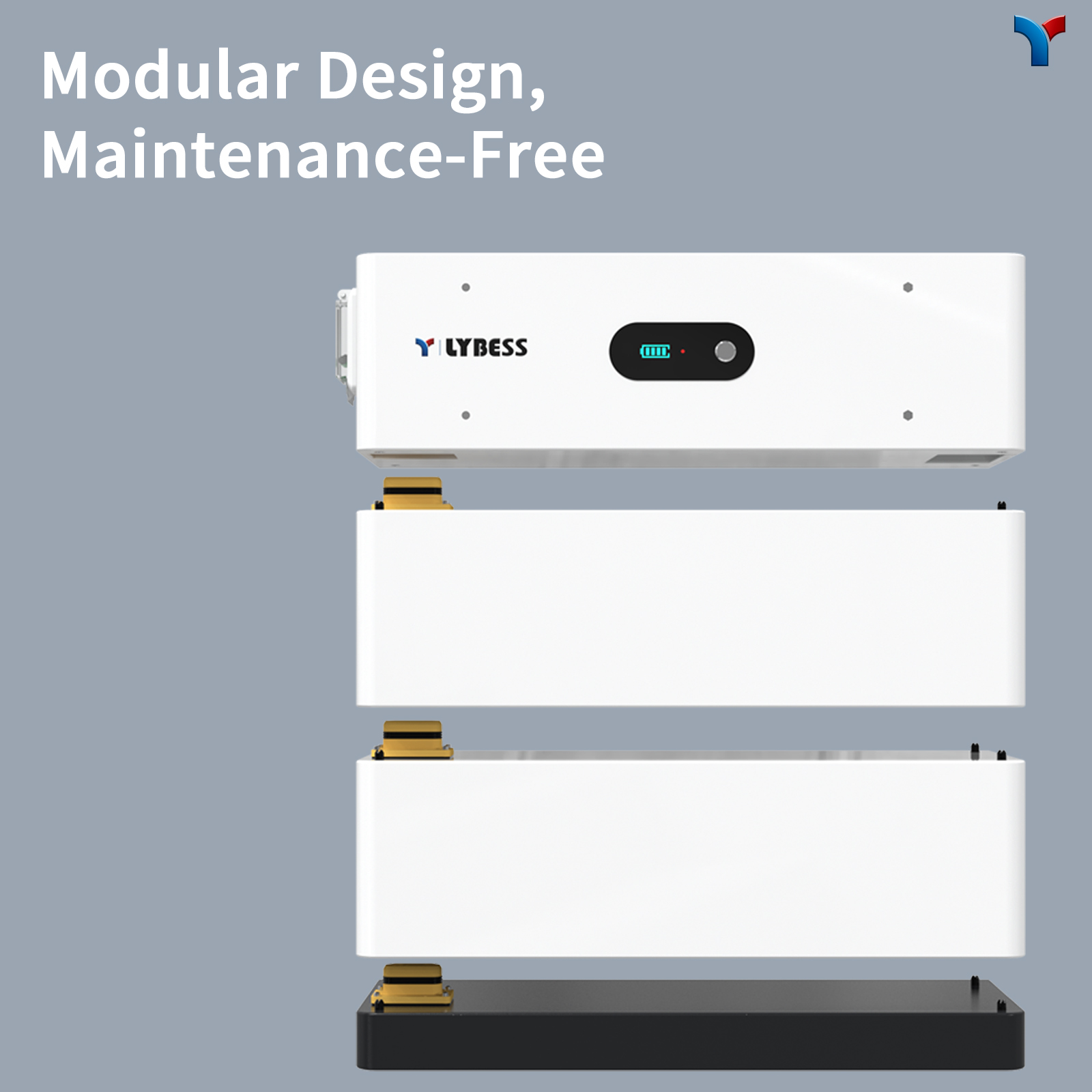 144V52Ah 7.5KWh High Voltage Stackable Battery - LYBESS