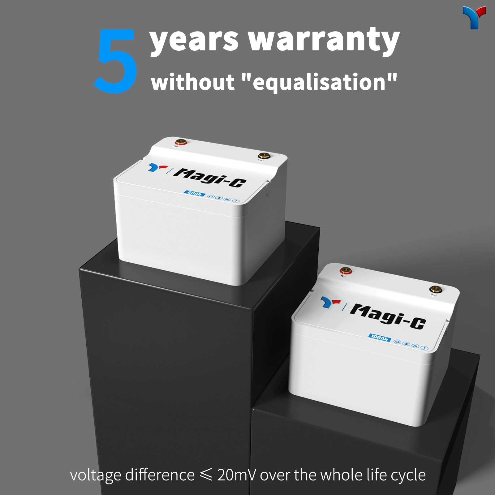 12V 60Ah LiFePO4 Battery - LYBESS