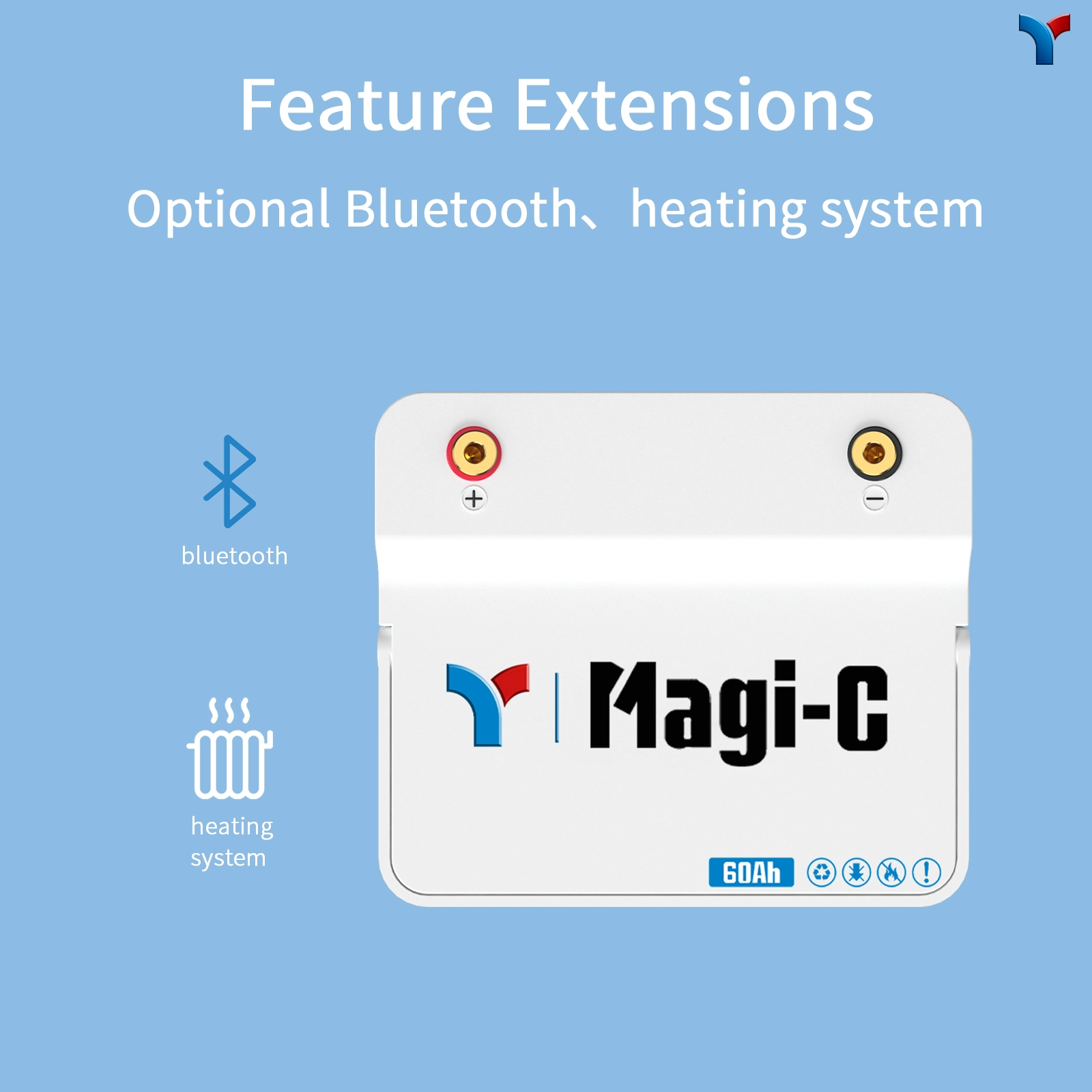 12V 60Ah LiFePO4 Battery - LYBESS