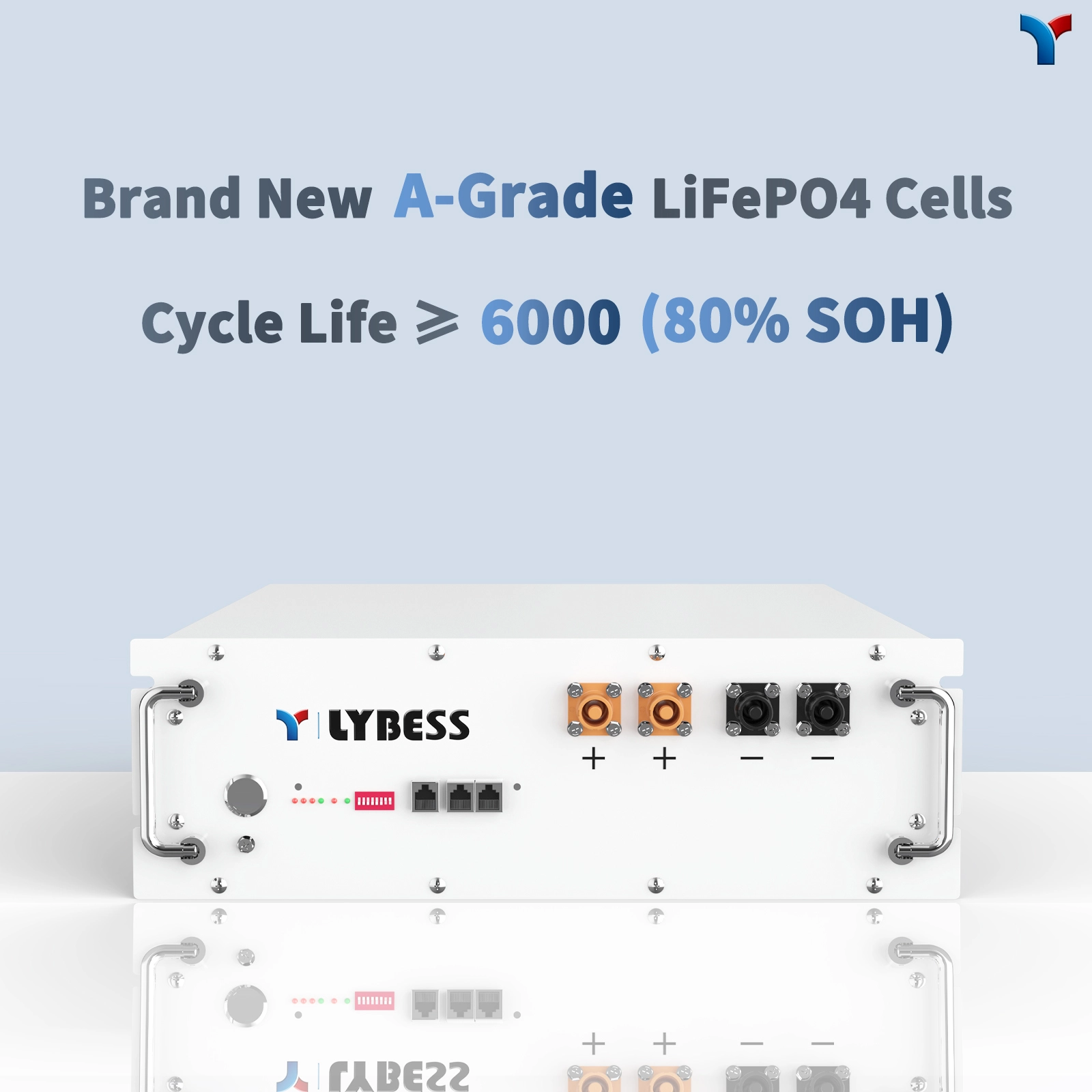 48V 100Ah 5KWh(3U) Rack-mounted Lifepo4 Battery - LYBESS